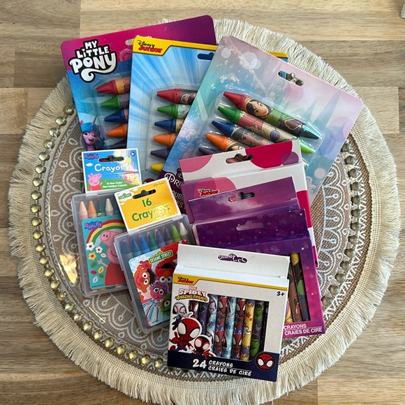 Disney | Toys | Character Crayons You Pick Spidey Minnie Little Pony ...